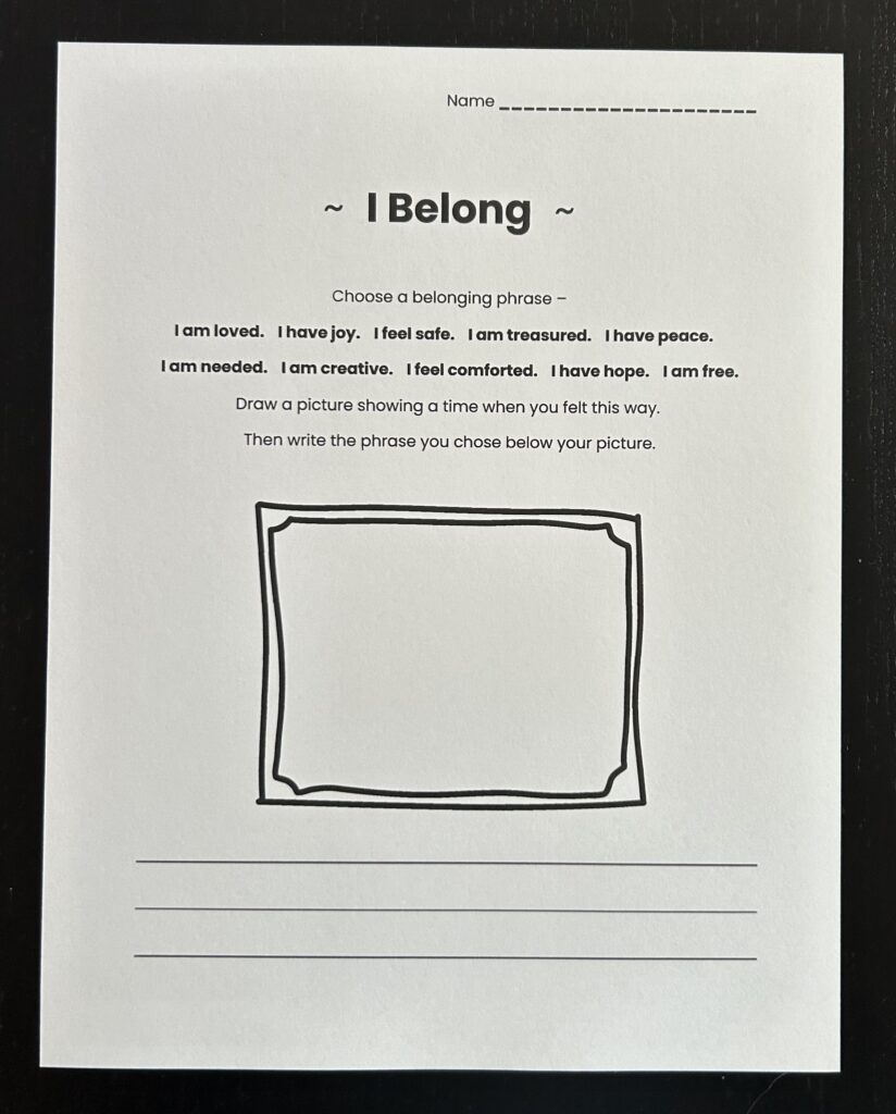 Resources – The Place Where I Belong